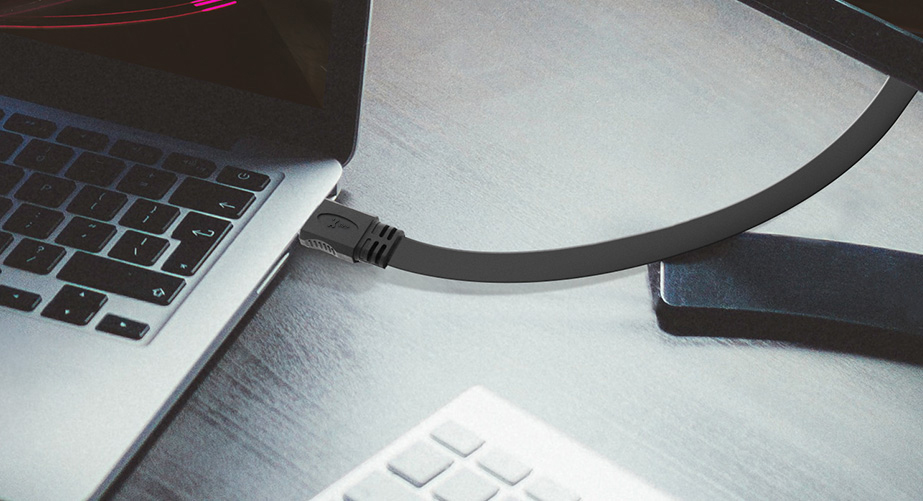 XTECH XTC-406 Cable Plano HDMI A HDMI 1.8m Negro | Precio Guatemala